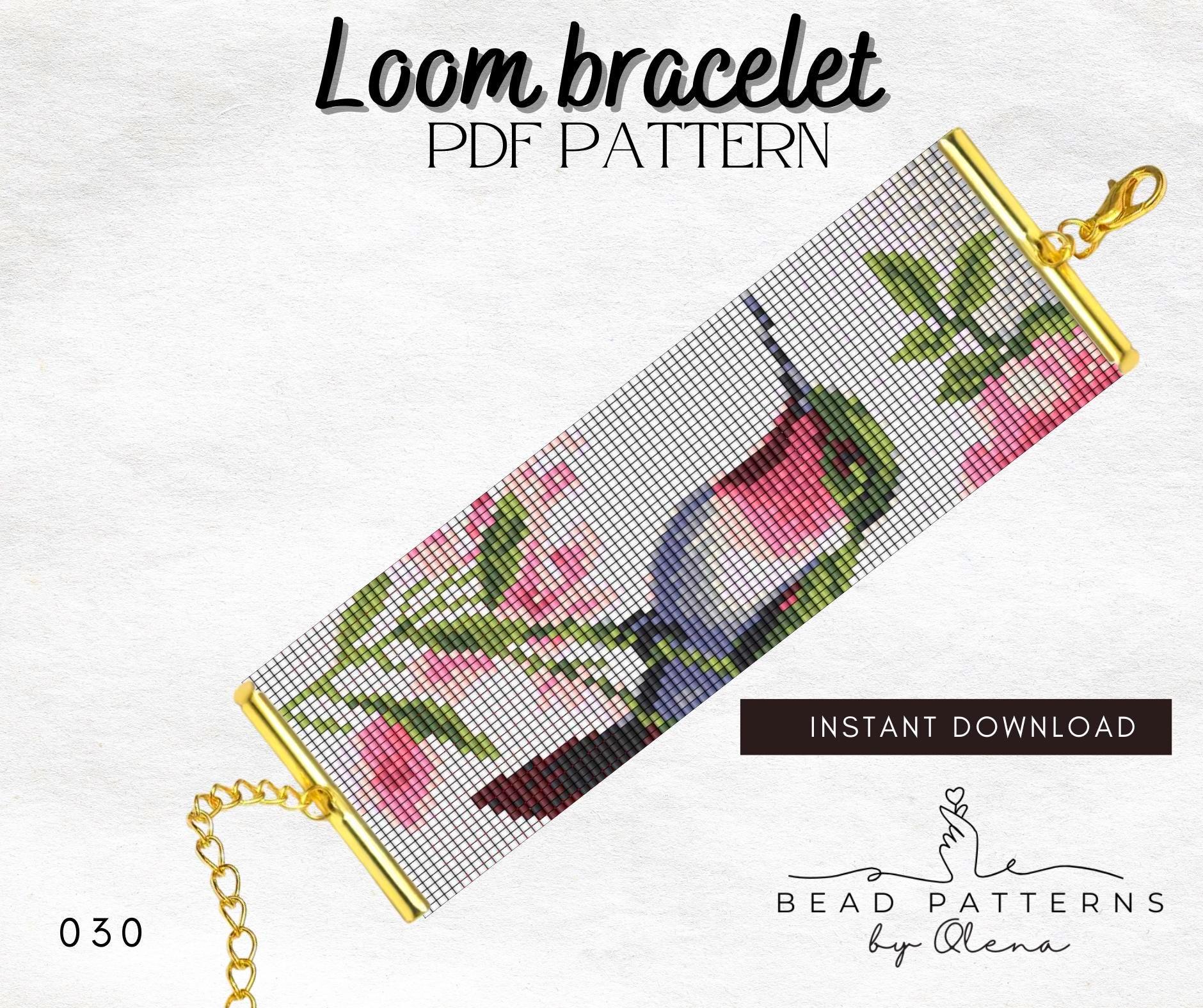 Hummingbird Bead Loom & Peyote Bracelet Pattern – PDF Beading Design ...