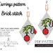 Grinch Hand With Ornament Earrings Pattern PDF - Brick Stitch Christmas ...