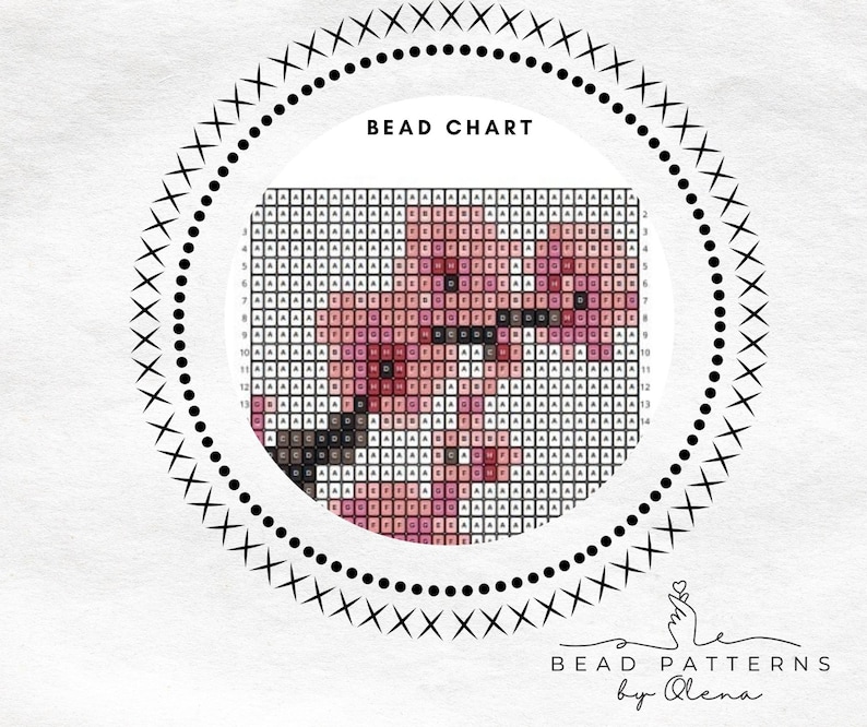 Cherry Blossom Bracelet Pattern – Sakura Beading Design in Loom ...