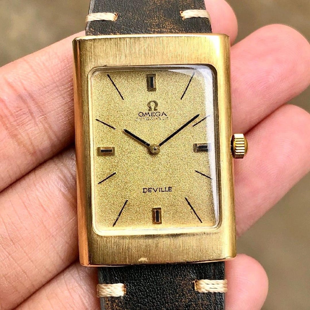 Vintage Omega De Ville Tank Manual – Gold Rectangular Case | Circa ...