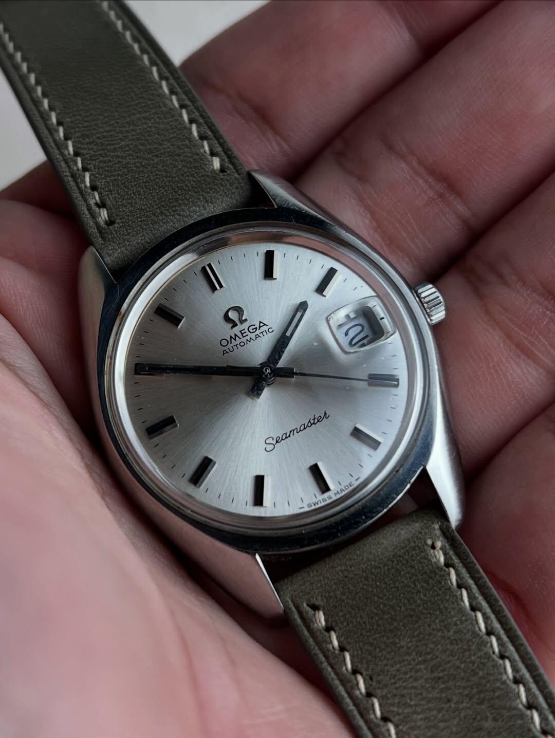 Omega Seamaster Automatic Cal. 565 – 36mm Cushion Case Sunburst Dial ...
