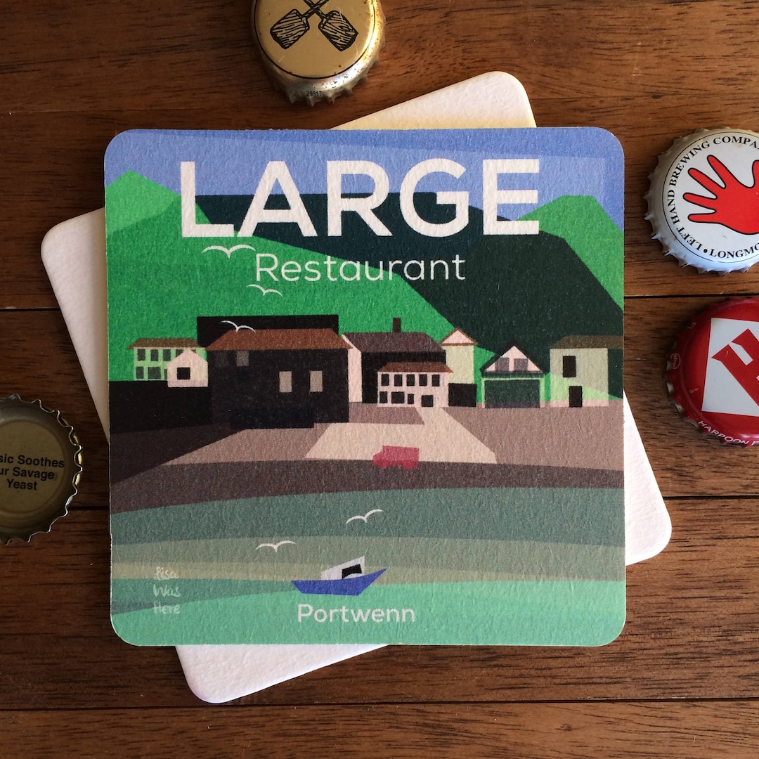 LARGE RESTAURANT Souvenir Doc Martin Drink Beermat and Tile Coasters ...