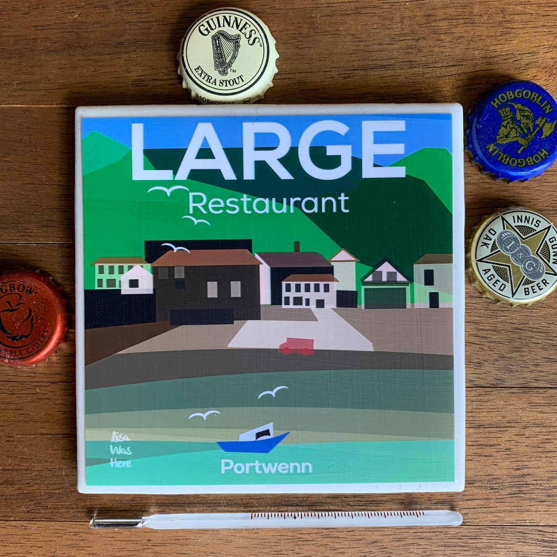 LARGE RESTAURANT - Souvenir Doc Martin Drink Beermat and Tile Coasters ...