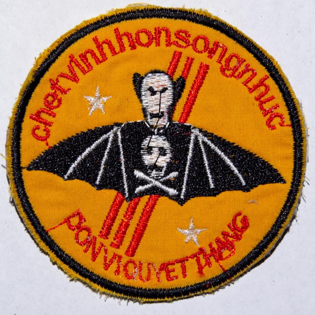 Rare Vintage Vietnam War Patch - CHET VINH HON Vampire Bat Insignia ...