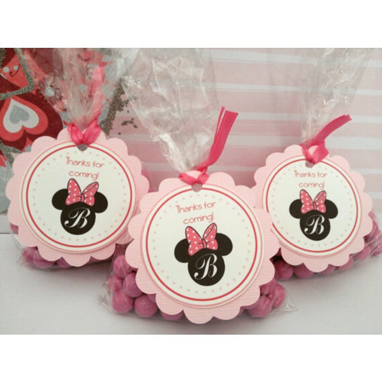 Minnie Mouse Gift Tags, Minnie Mouse Favor Tags, Minnie Mouse Party ...
