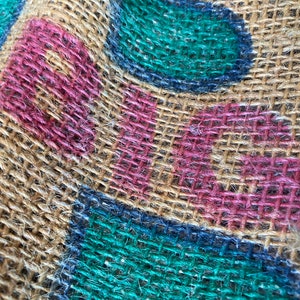 Vintage California Big B Potatoes Burlap Sack, Bidart Bros. Saco ...
