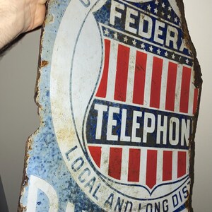 Antique Porcelain Federal Telephone Independent Service Pay Station ...
