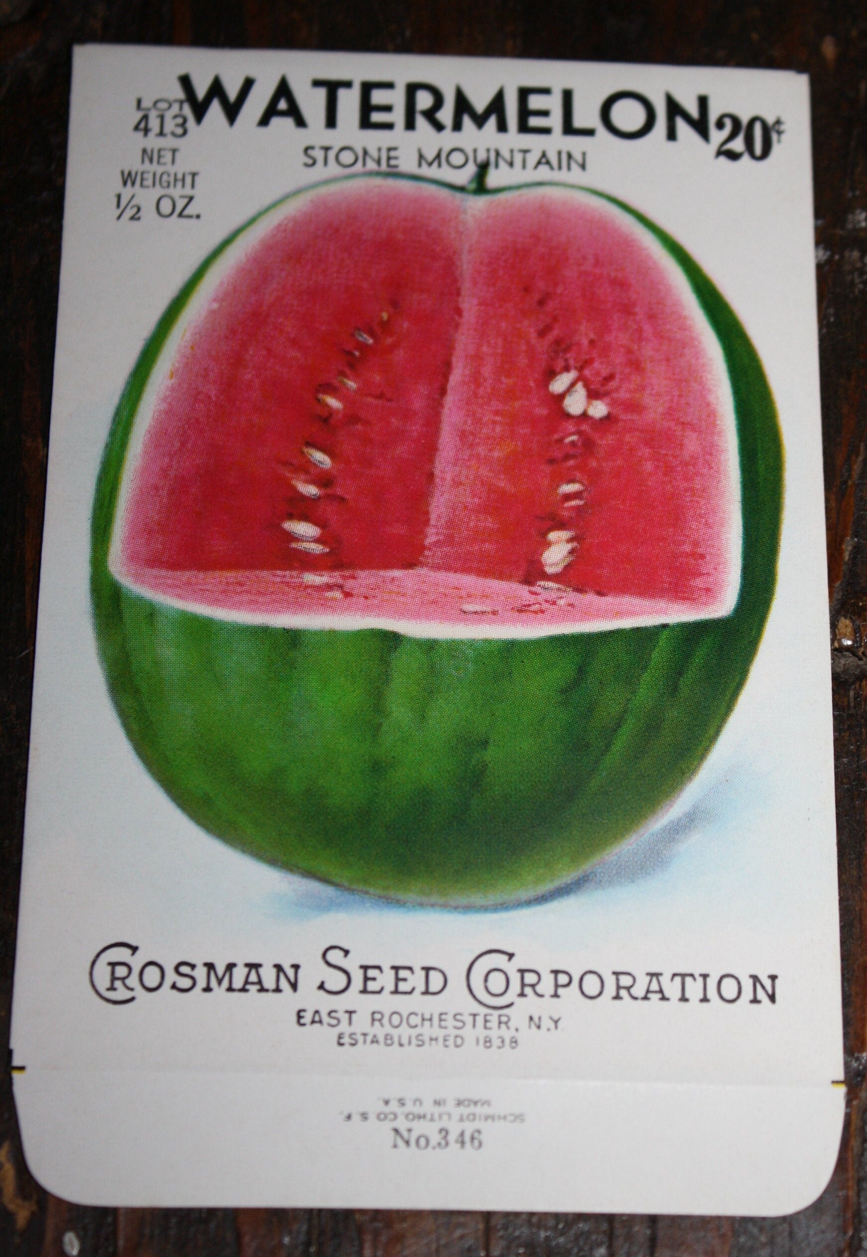 Set of 8 Vintage Watermelon Seed Packets; New Old Stock, Never Used ...