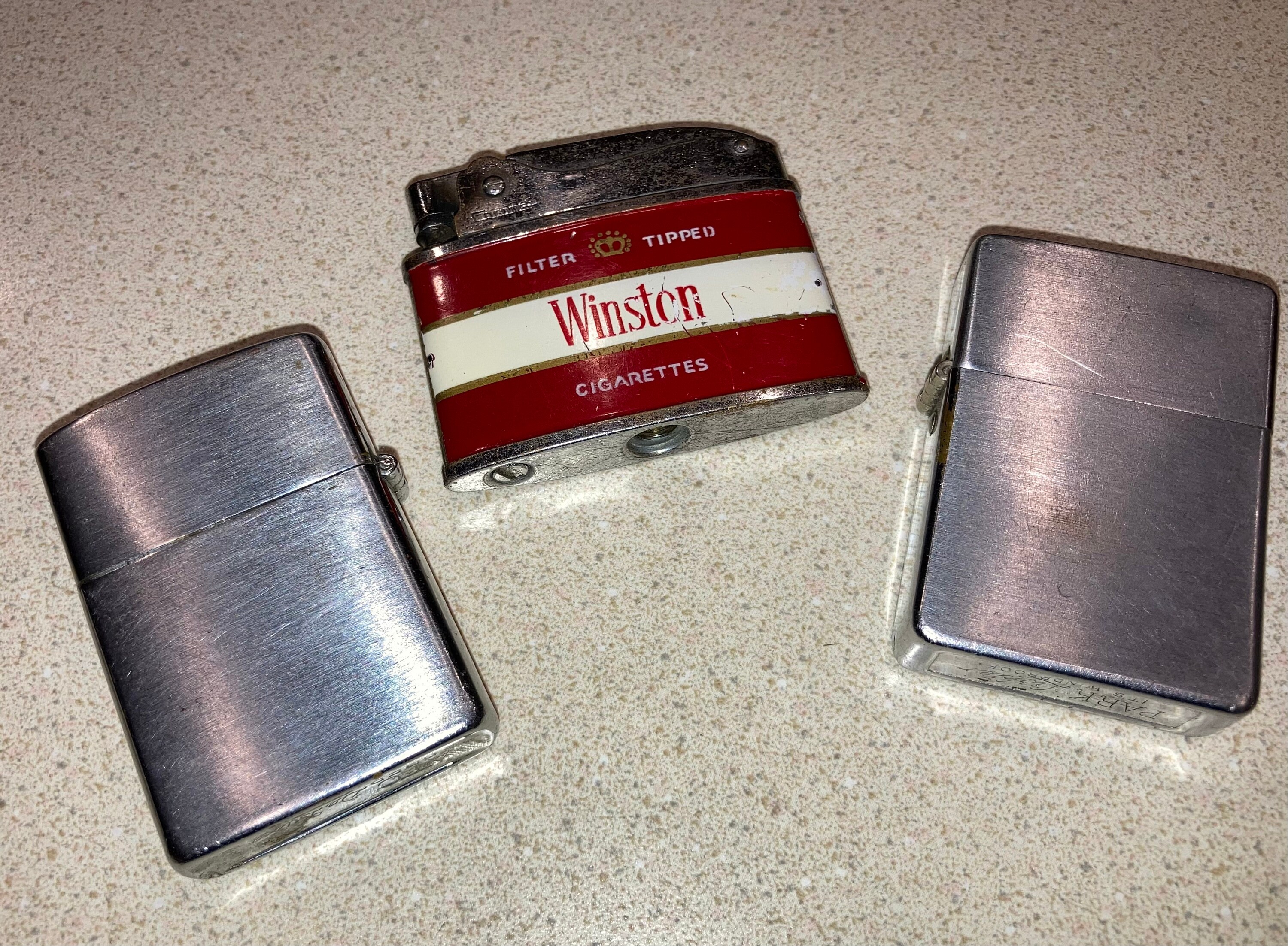 Group Of 3 Vintage 1960s Cigarette Lighters Coronet Park ATC Group Of 3 Vintage 1960s Cigarette Lighters Coronet Park ATC