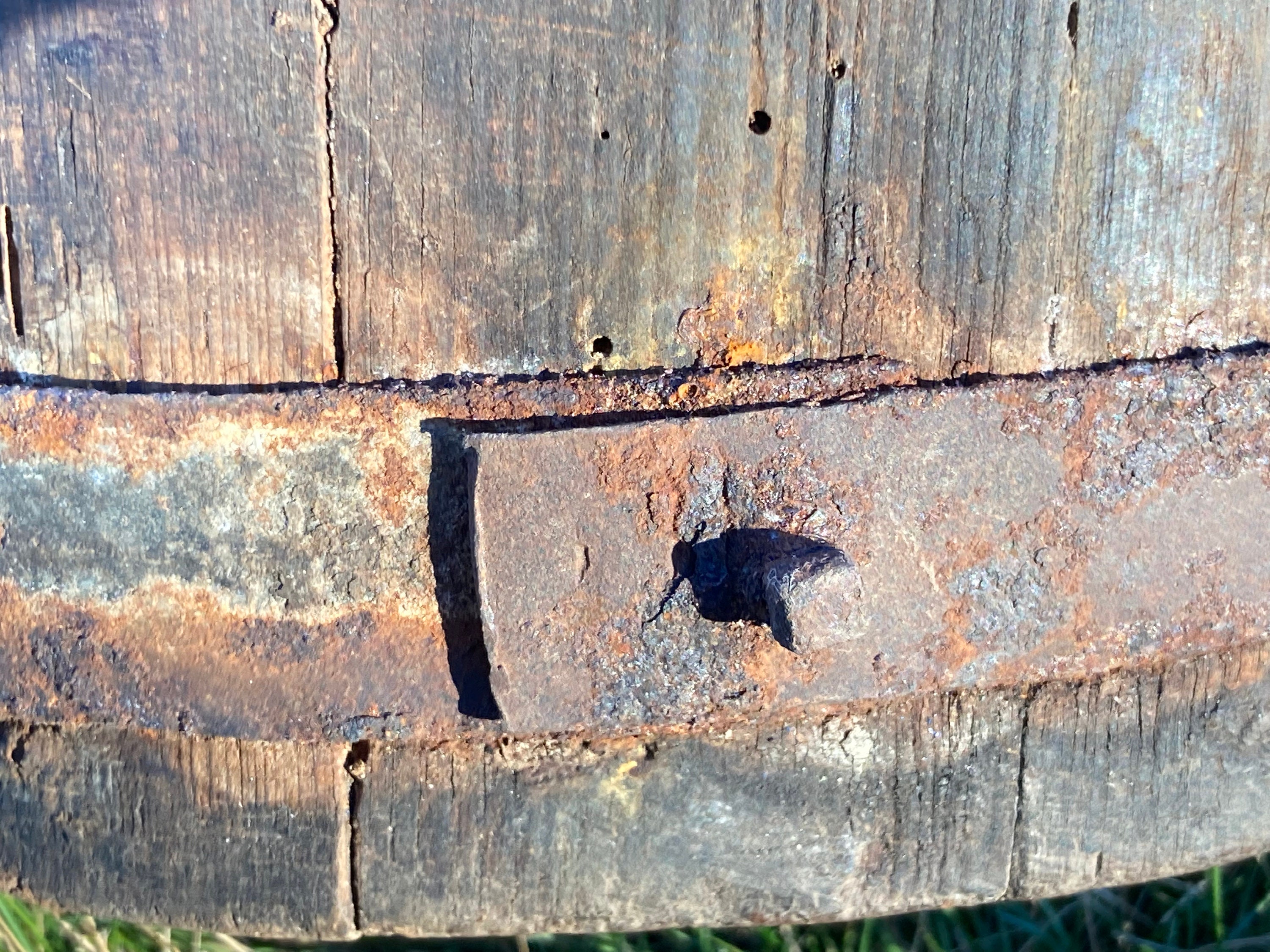 Antique Country Primitive Staved Wooden Piggin Bucket, Original Dark ...