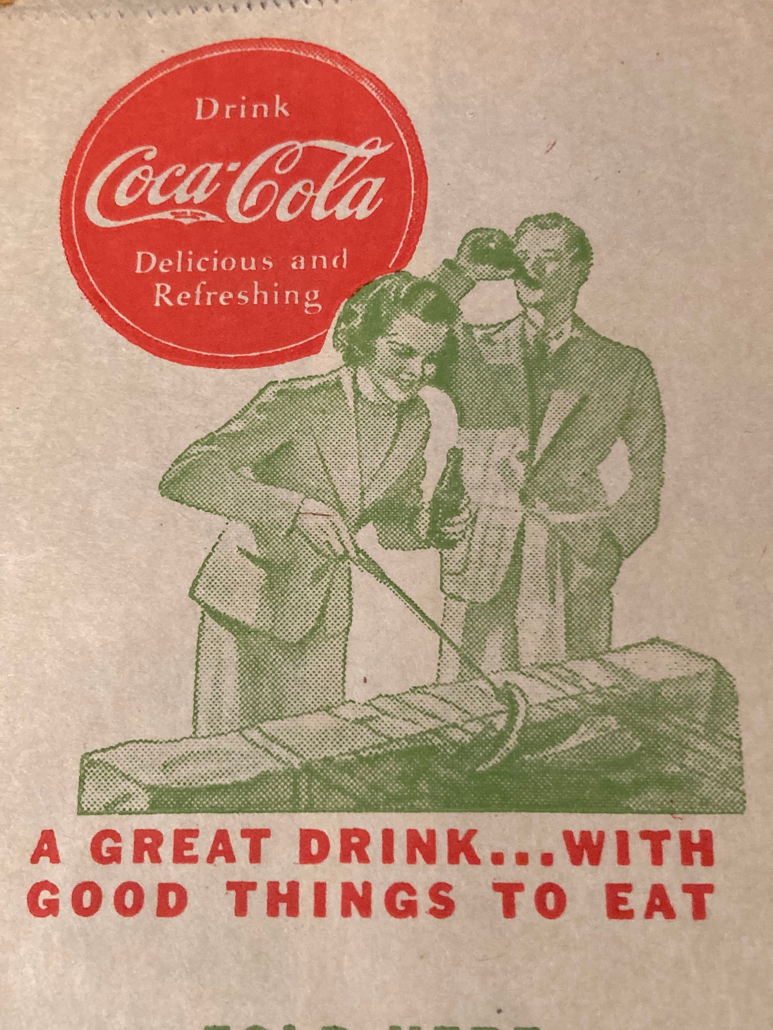 Vintage Coca Cola Dry Server Bottle Drip Protector Sleeve Featuring ...