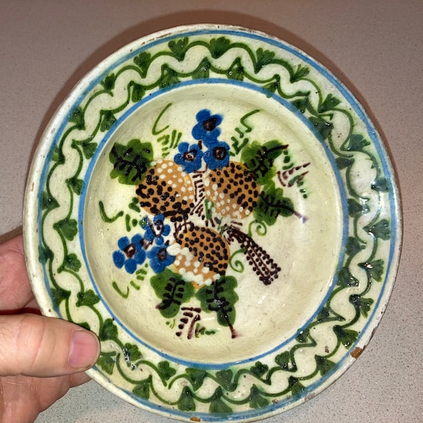 Antique Redware Plate - Etsy