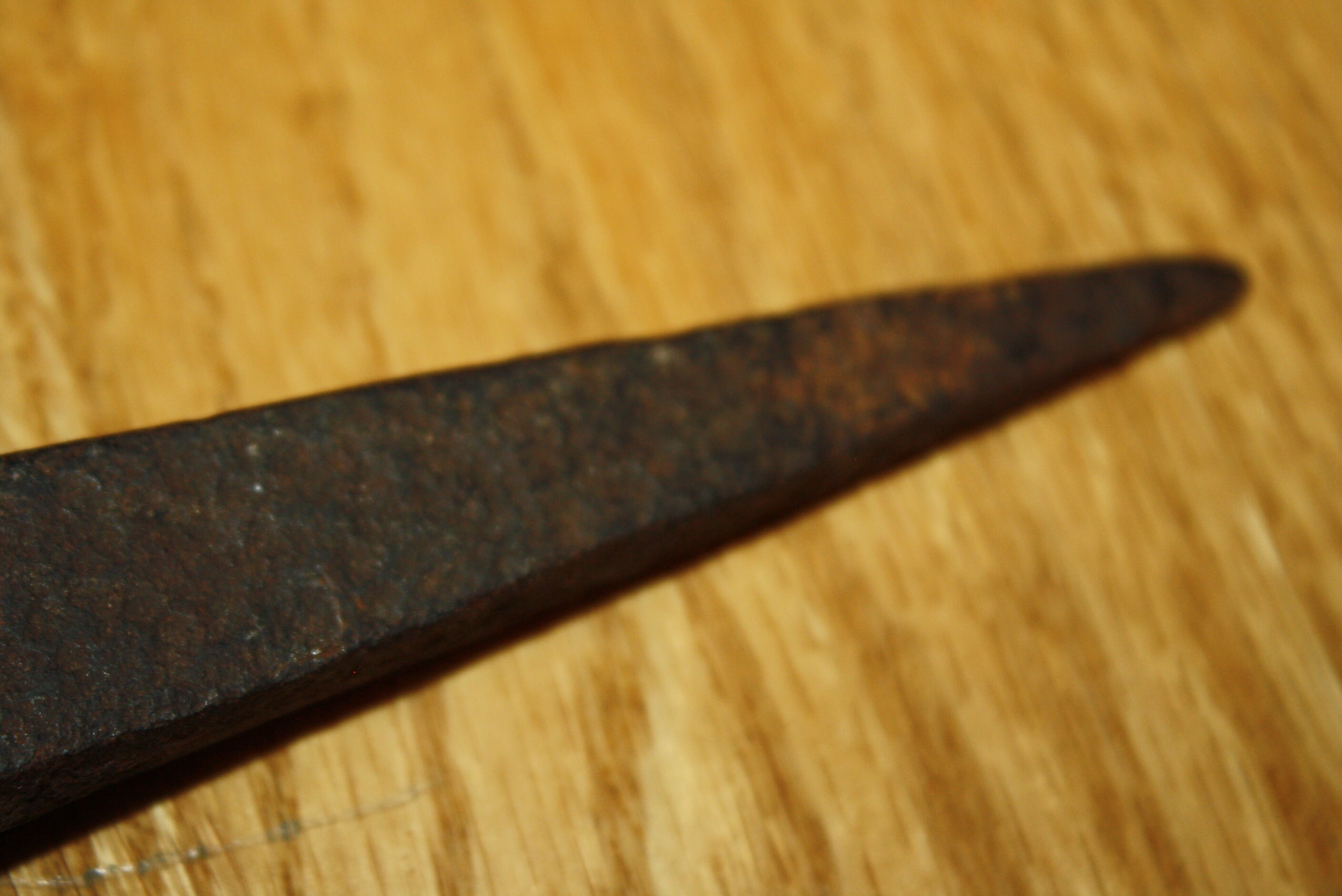 Antique Forged Iron Fireman's Pike Tool; Old, Primitive Firefighting Hook