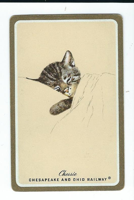 2 Vintage Chesapeake and Ohio Railway Playing Swap Cards featuring ...