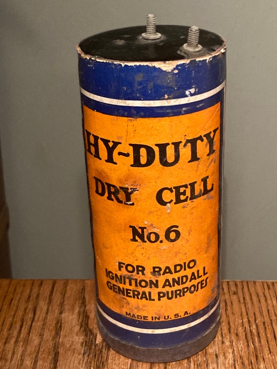Antique HY-DUTY Dry Cell No. 6 Battery: Radio Ignition - Etsy