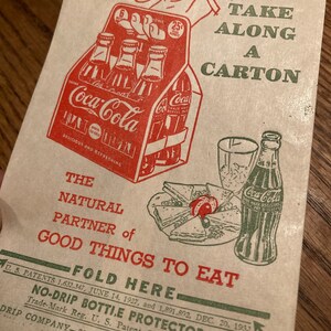 Vintage Coca Cola Dry Server Bottle Drip Protector Sleeve Featuring ...