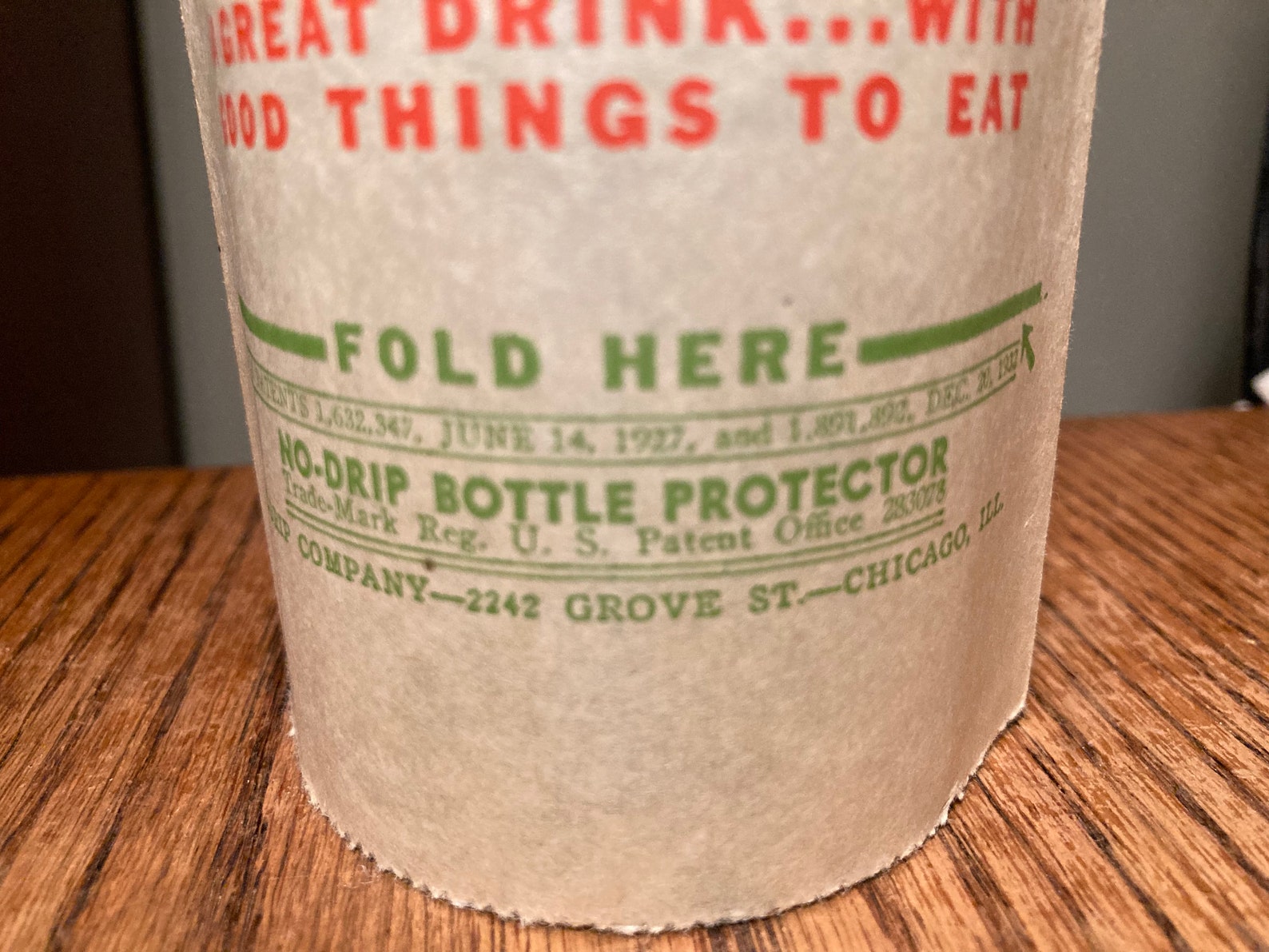 Vintage Coca Cola Dry Server Bottle Drip Protector Sleeve Featuring ...