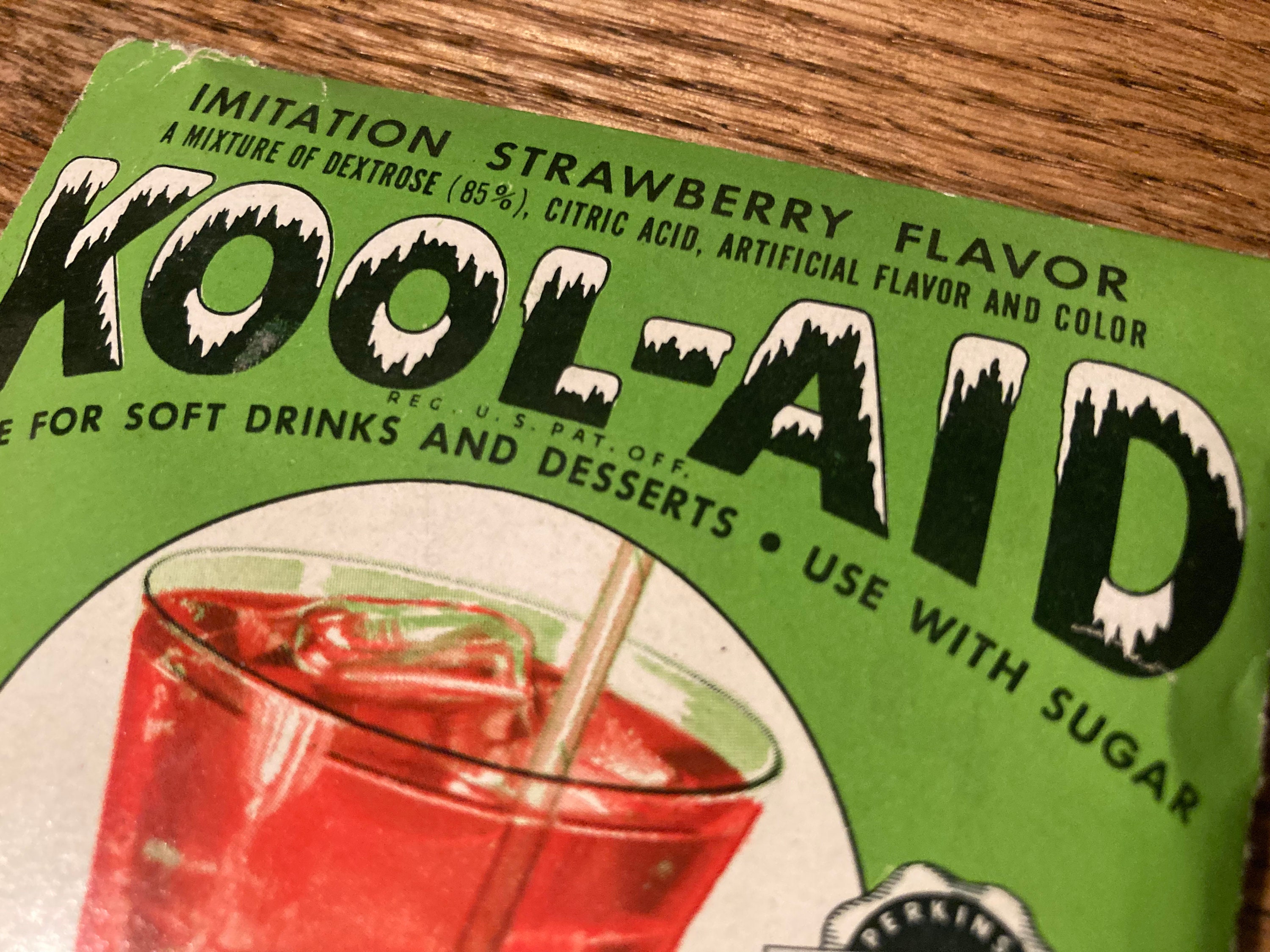 Original 1951 KOOL-AID Strawberry Drink Mix Packet, NOS, Full Contents ...