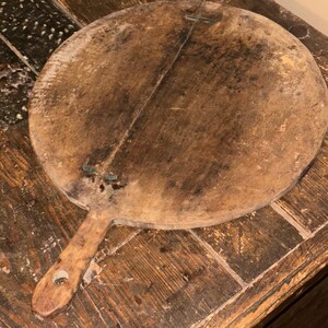Antique Country Primitive Carved Wooden Breadboard, Original Untouched ...