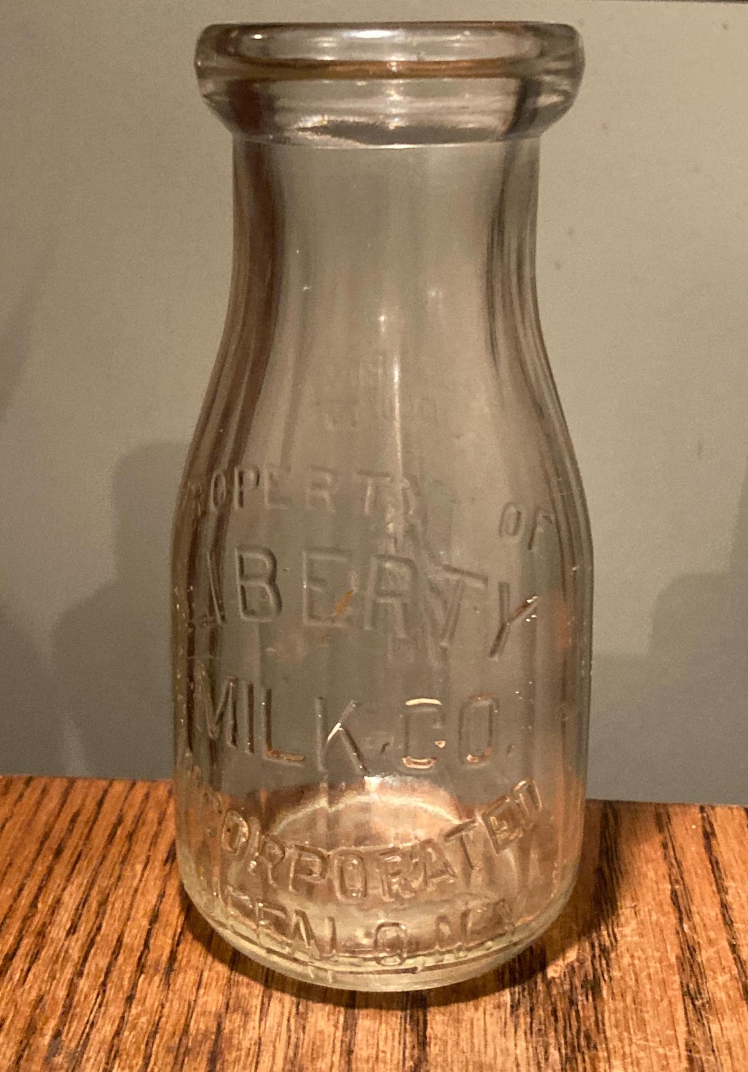 Original 1927 Liberty Milk Co. Bottle, Buffalo NY Statue of Liberty ...