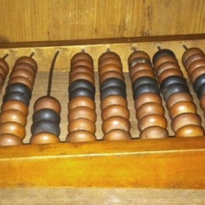 Antique Abacus With Wooden Beads - Etsy