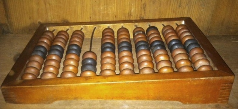 Antique Abacus With Wooden Beads - Etsy