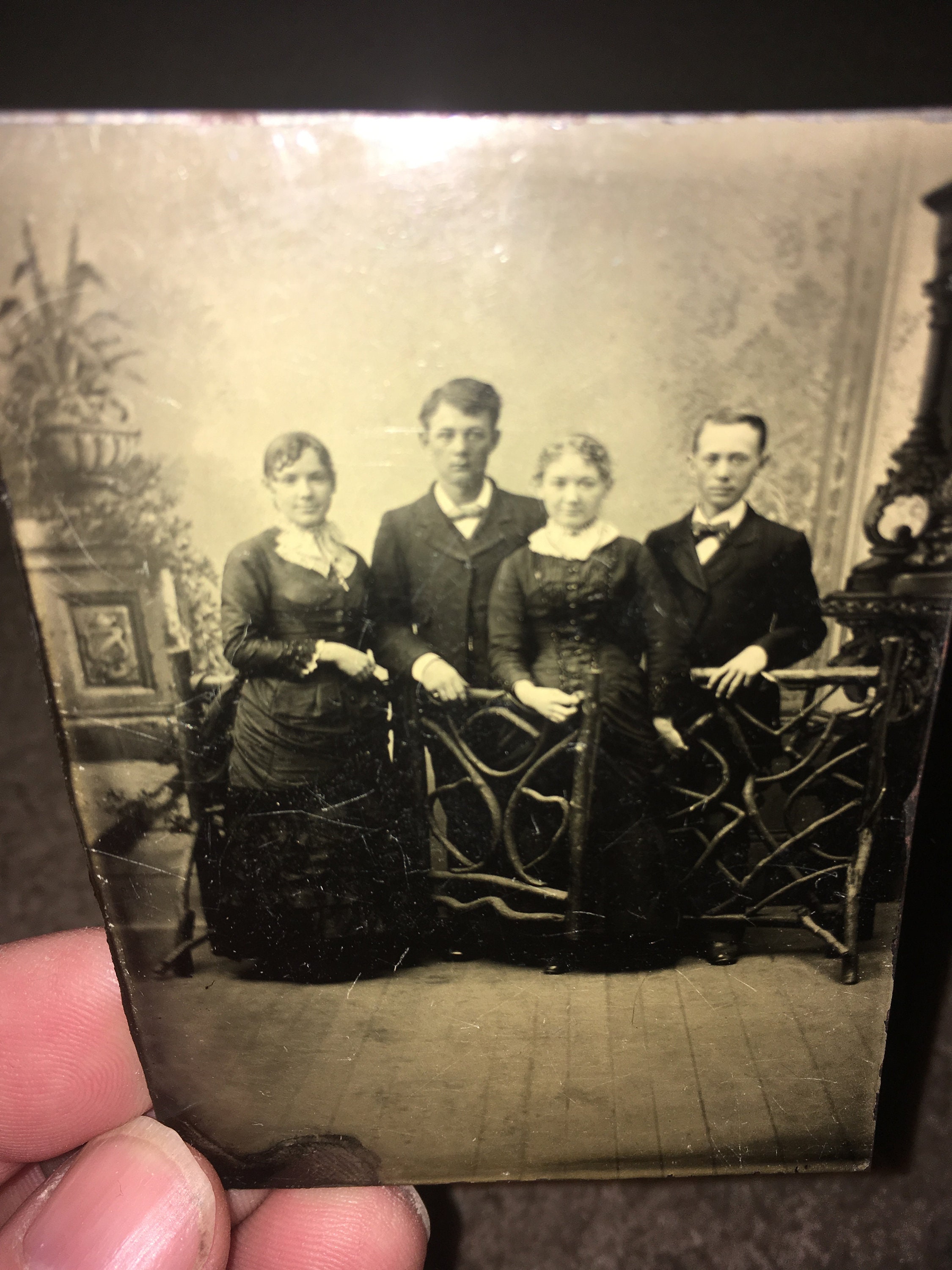 Lot of 13 Antique Victorian Period Tintype Photographs; Original Civil ...