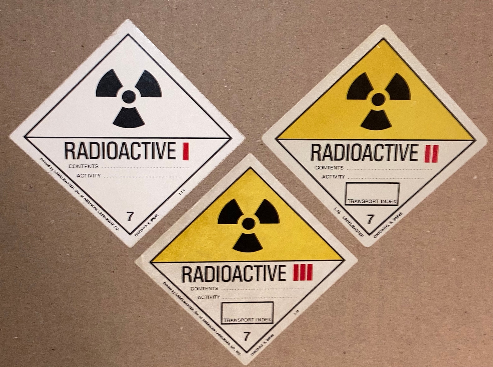 Vintage 4 RADIOACTIVE Decals DOT Transportation Hazard | Etsy