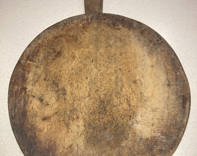 Antique Country Primitive Carved Wooden Breadboard, Original Untouched ...