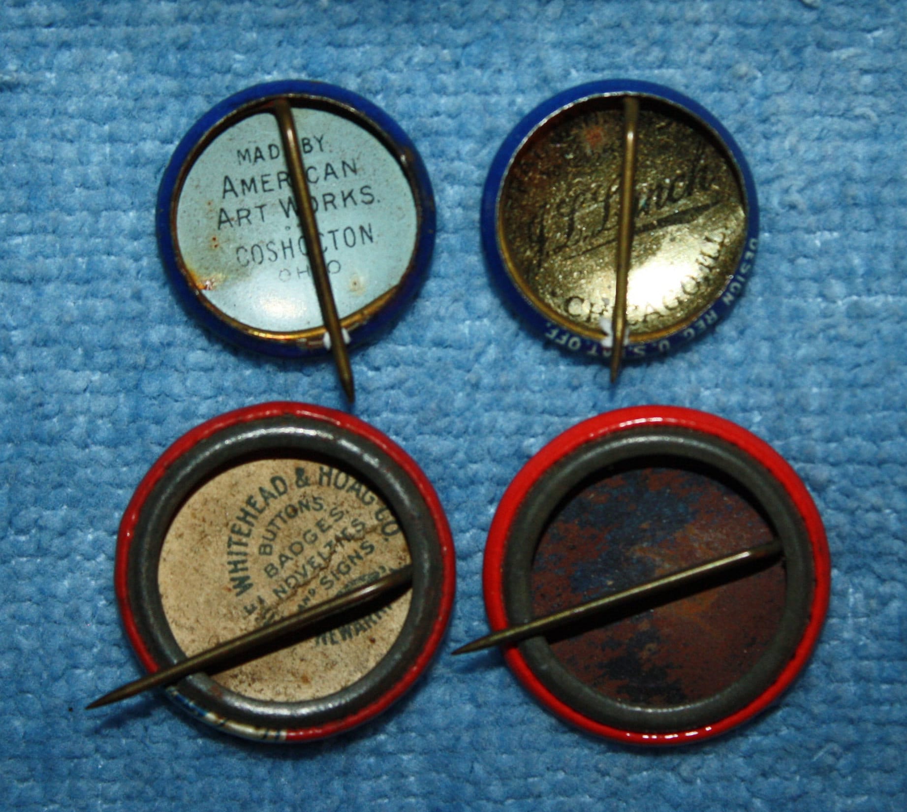 Collection of 4 Different World War 1 Liberty Loan Pin Back Buttons ...