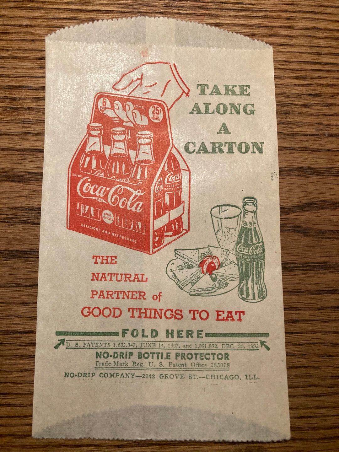 Vintage Coca Cola Dry Server Bottle Drip Protector Sleeve Featuring ...