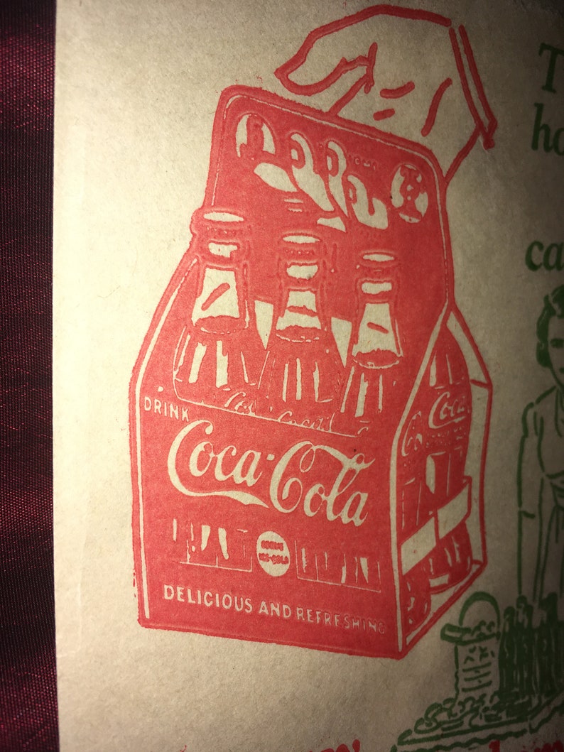 Vintage Coca Cola Dry Server Bottle Drip Protector Sleeve Featuring ...