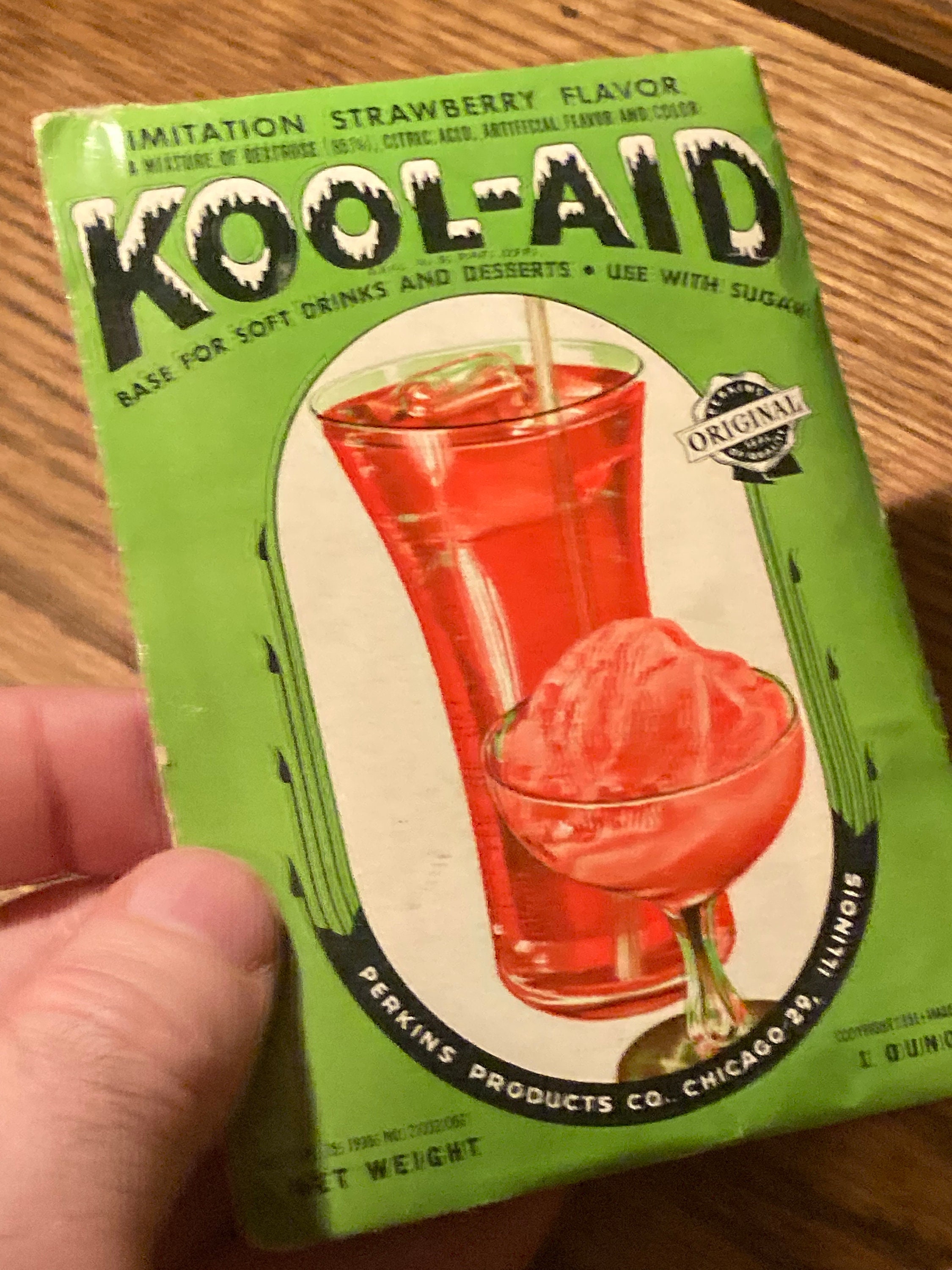Original 1951 KOOL-AID Strawberry Drink Mix Packet, NOS, Full Contents ...