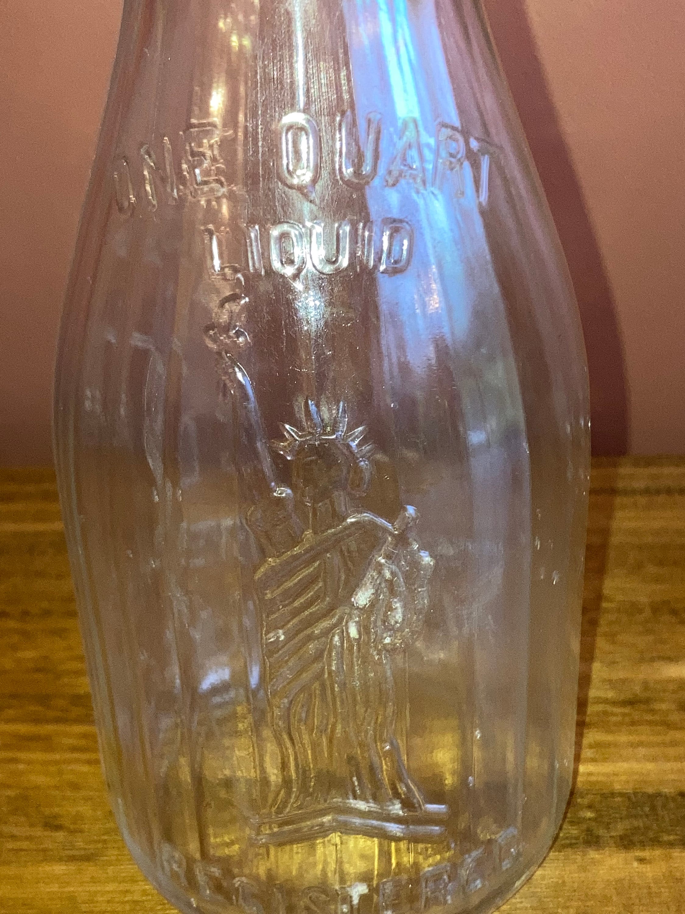 Original 1926 Liberty Milk Co. Bottle, Buffalo NY; Statue of Liberty ...