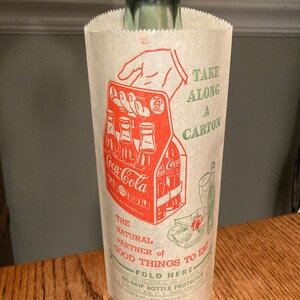 Vintage Coca Cola Dry Server Bottle Drip Protector Sleeve Featuring ...