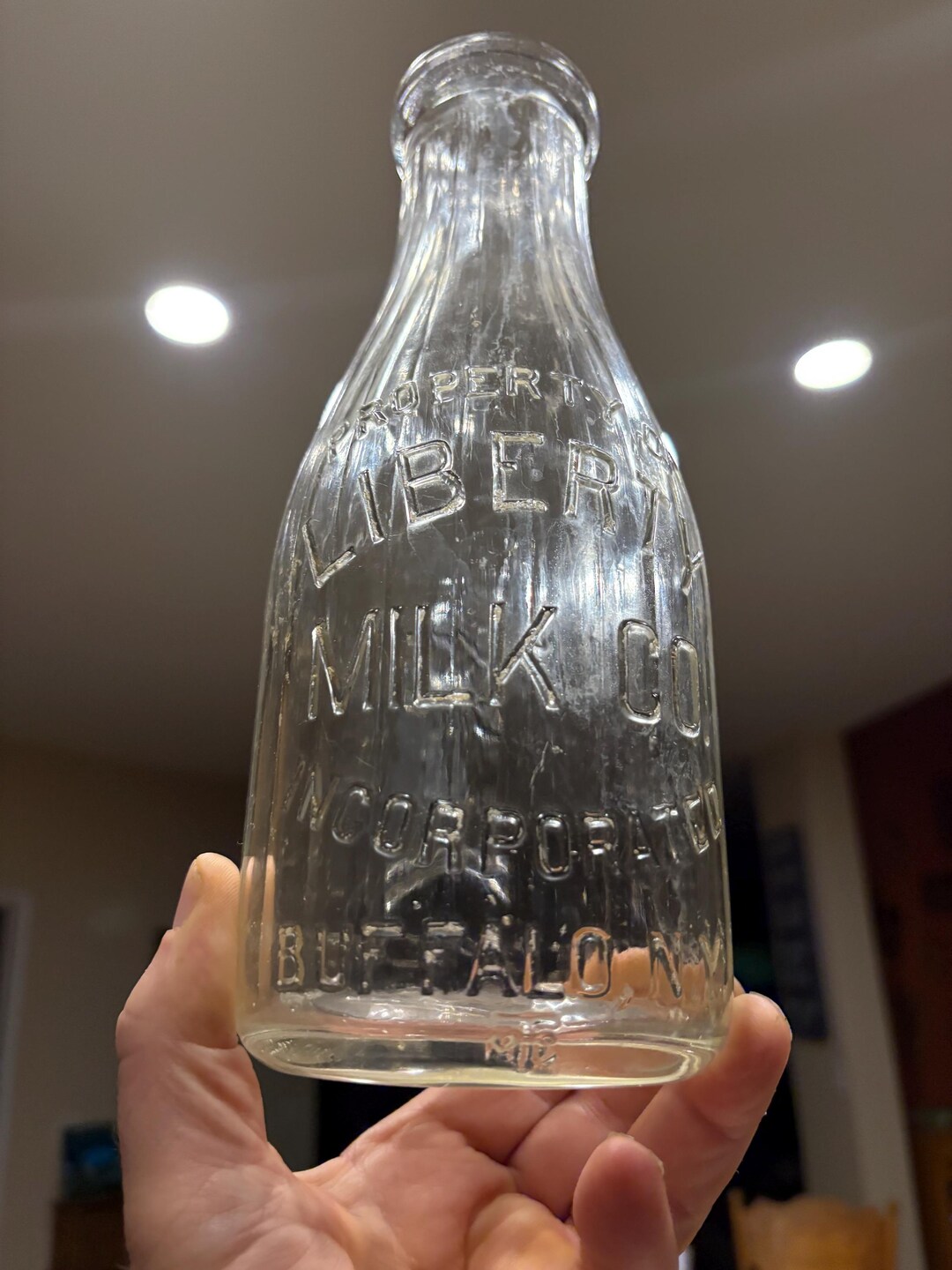 Original 1927 Liberty Milk Co. Bottle, Buffalo NY; Statue of Liberty ...