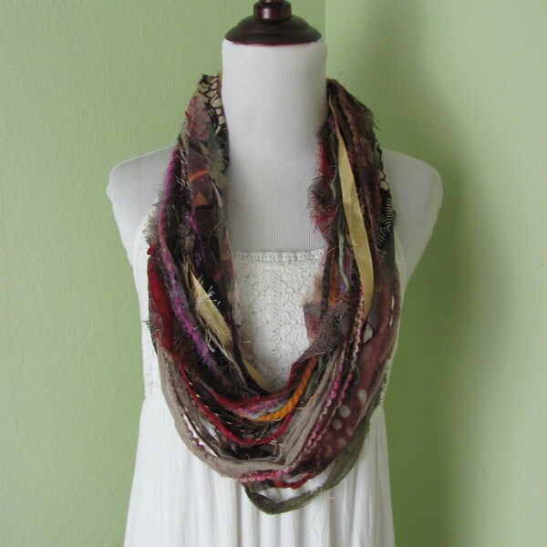 Ribbon Yarn Scarf - Etsy