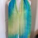 Joy // Lovely Yellow Green Handmade Hand Dyed Silk Scarf // 13" X 62 ...