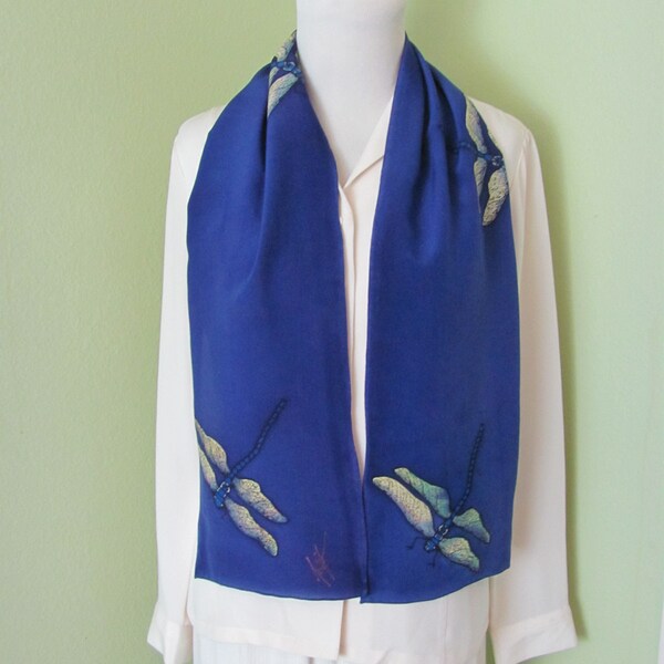 Dragonfly Silk Scarf - Etsy