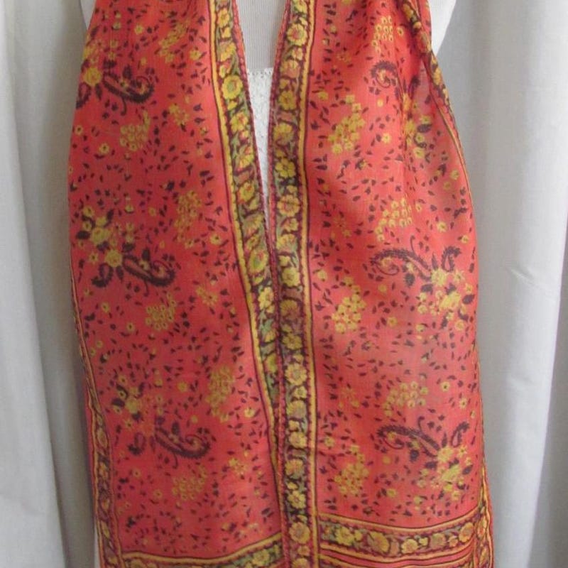 Indian Silk Scarf - Etsy