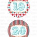 Printable Diy Vintage Circus Table Numbers 17 Through 26 - INSTANT ...