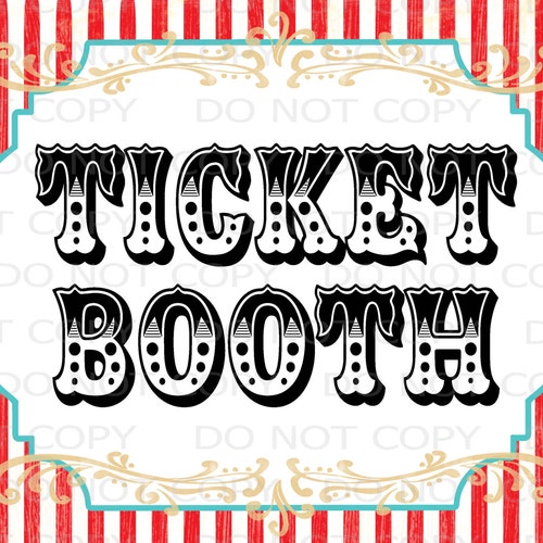 Printable DIY Vintage Circus Souvenier Sign 8.5 X - Etsy