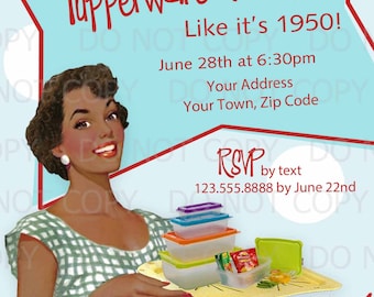 Printable Tupperware Party Invitations - Etsy Australia