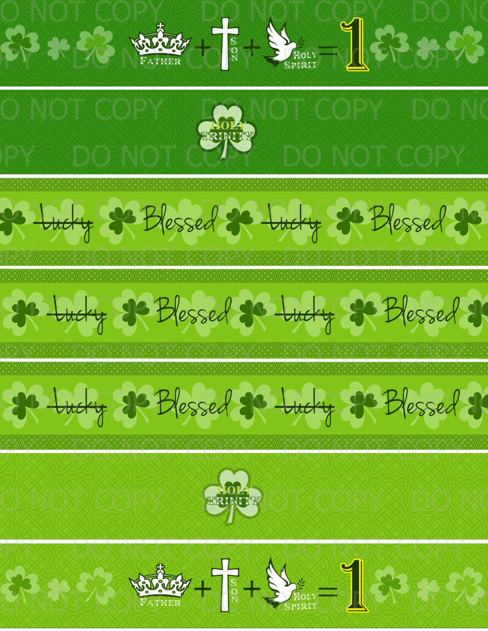 Printable DIY St. Patrick's Day Christian Religious Theme - Etsy