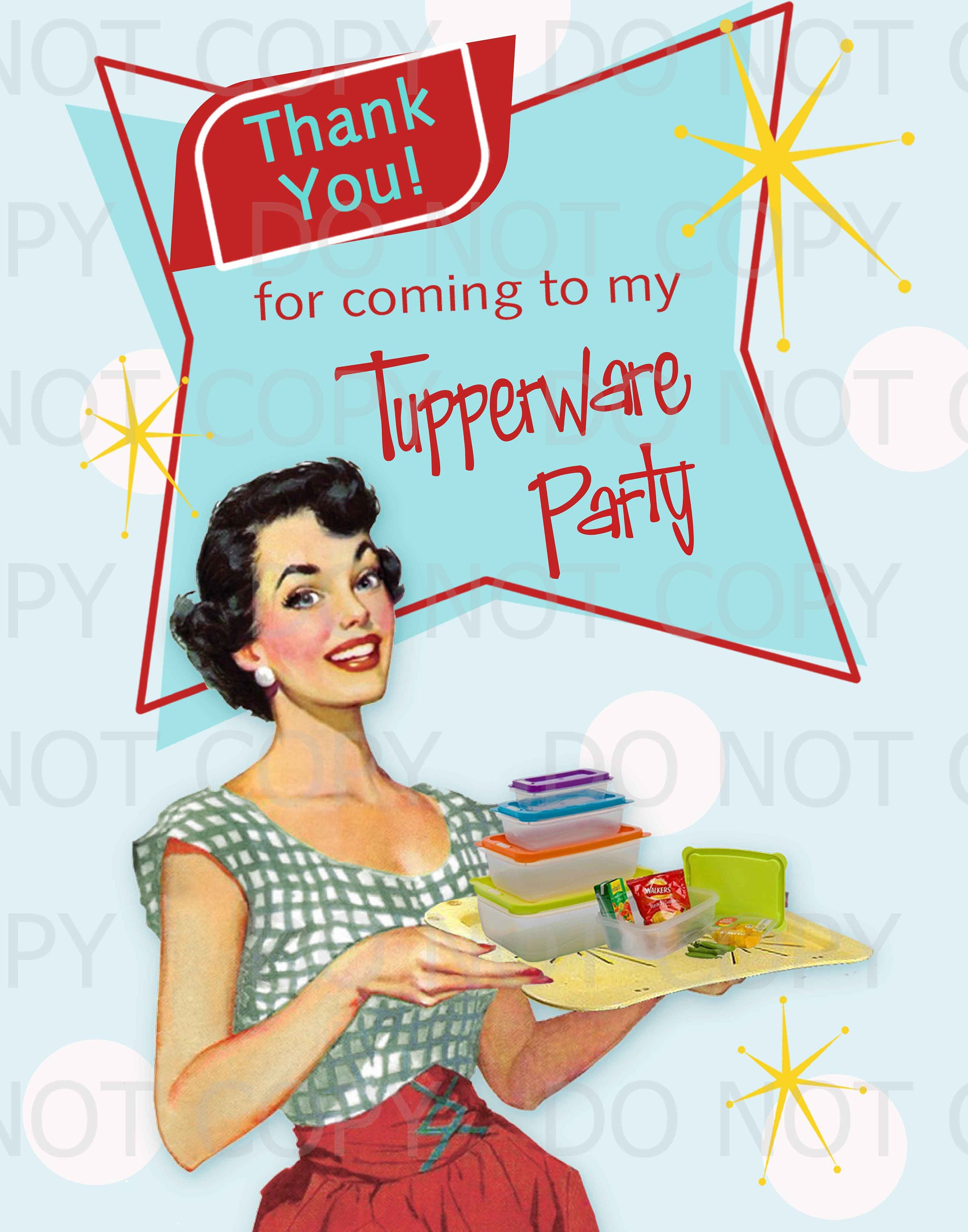 Tupperware Party Invitations Printable POSTCARDY: The Postcard