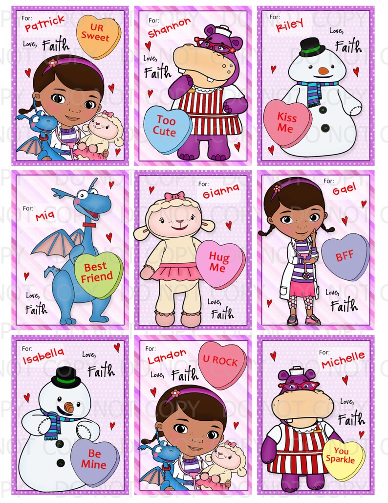 Printable DIY Personalized Doctor Theme Valentine Cards for - Etsy