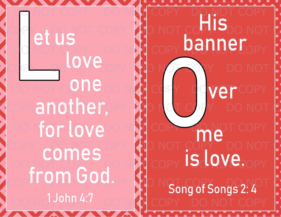 Printable Valentine's Day Party LOVE Religious Christian Printable ...