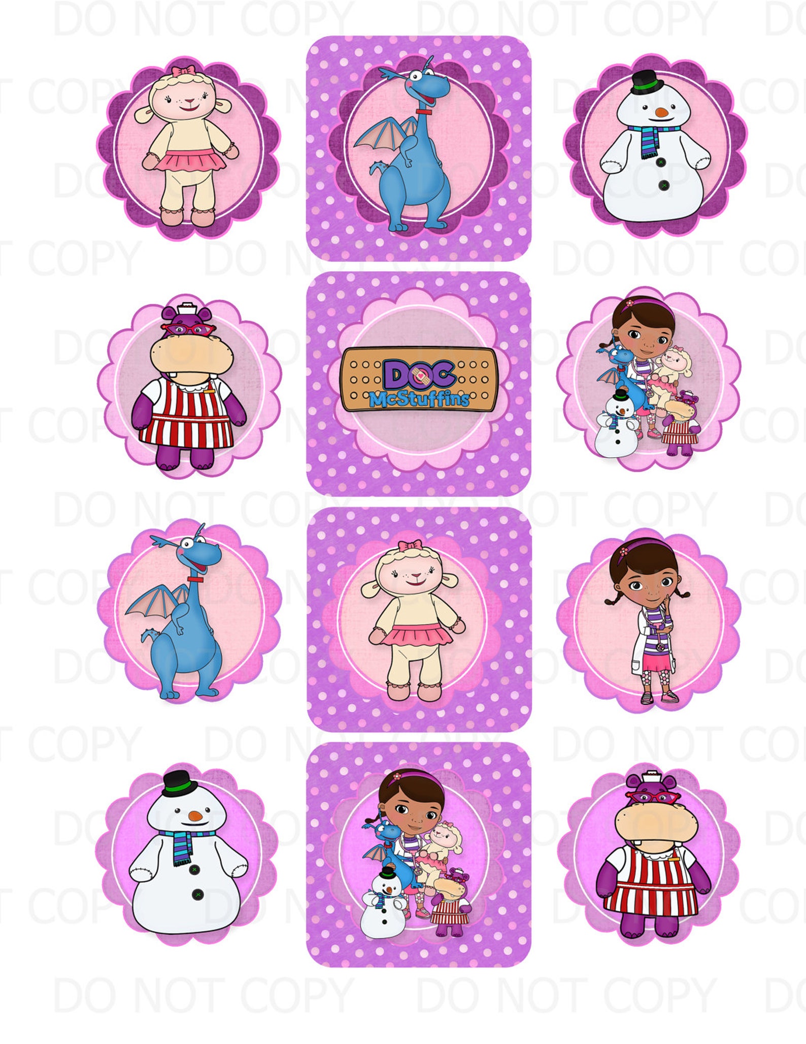 Printable DIY Doc Theme Cupcake Toppers - Etsy