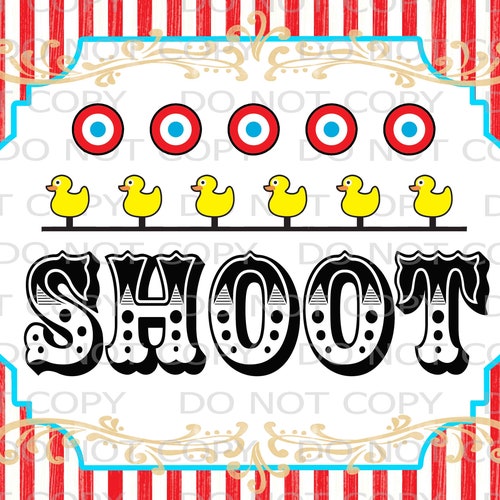 Printable DIY Vintage Circus Souvenier Sign 8.5 X - Etsy