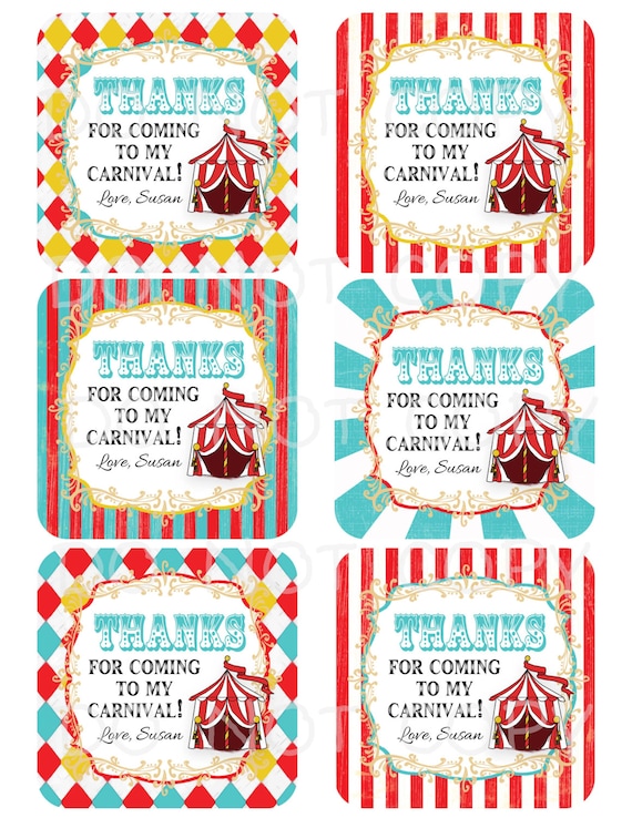 Free Circus Birthday Printables